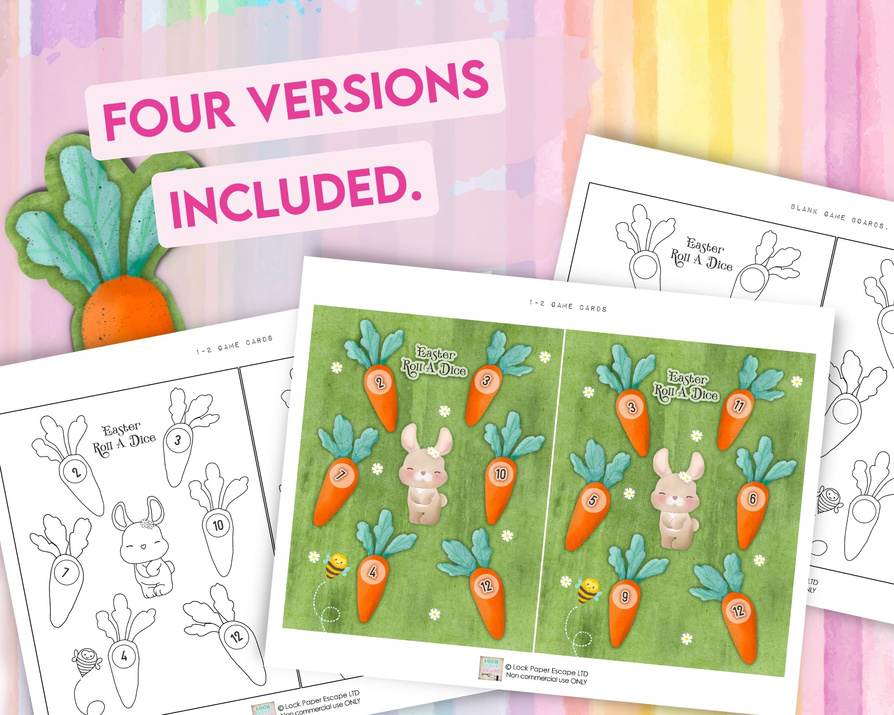 Easter Bingo Dice Game for Children. Roll a Dice Fun Maths - Etsy UK