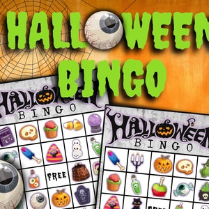 Halloween Bingo Game: Spooktacular Family Activity (digital Download ...