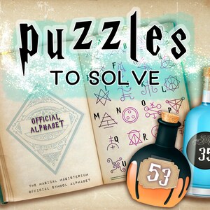 Wizard Escape Room Treasure Hunt. Escape Game Printable Puzzle Kit ...