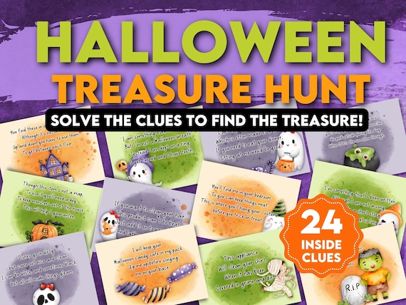 Halloween Inside Scavenger Hunt, Treasure Hunt Game. Halloween ...