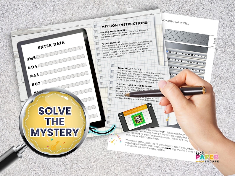 Kids Spy Escape Room, DIY Escape Room Game, Spy Party Activity ...