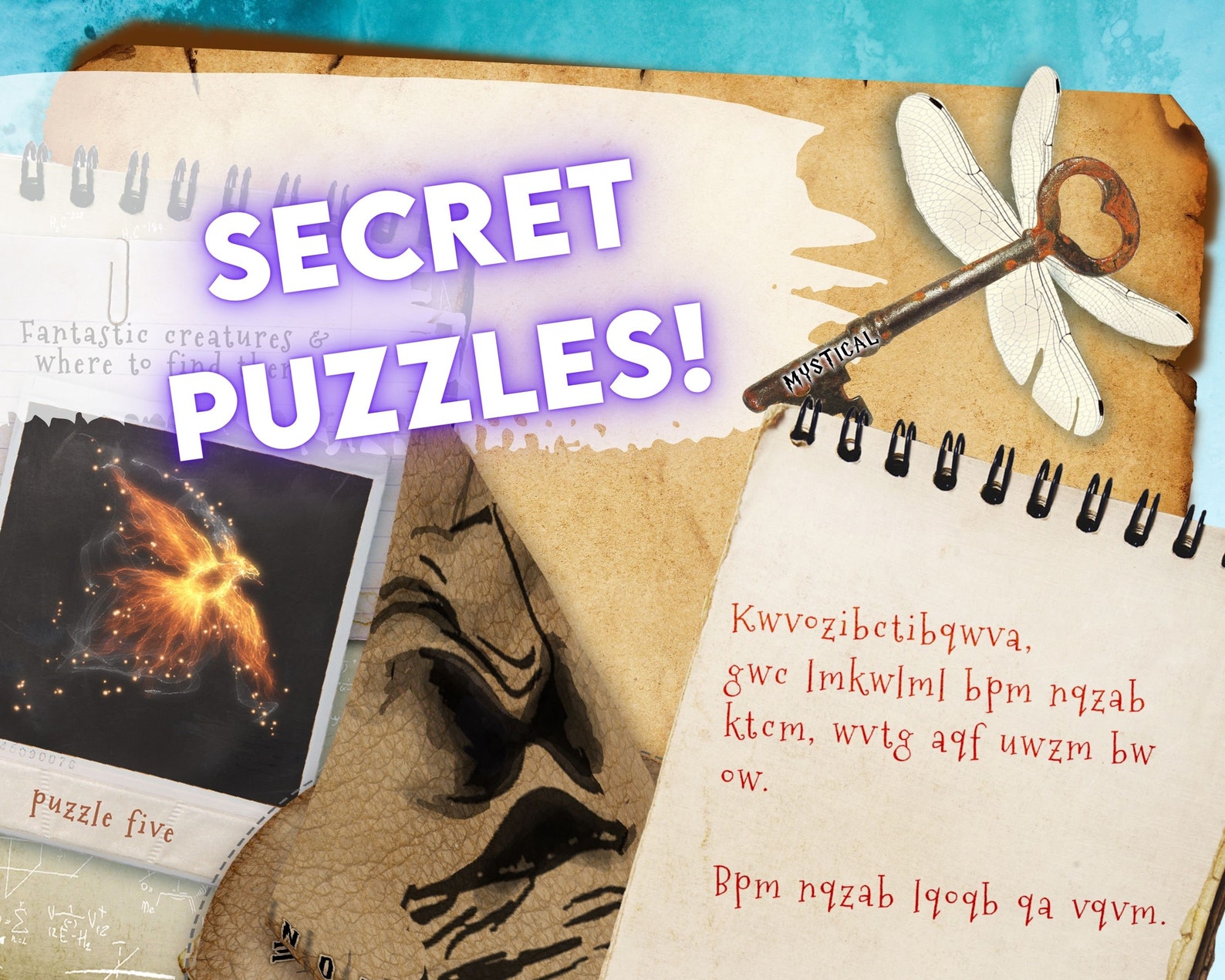 Wizard Escape Room Game. Wizard School Printable Puzzle Game. - Etsy