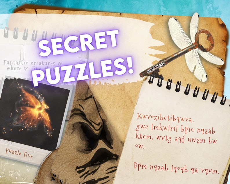 Wizard Escape Room Game. Wizard School Printable Puzzle Game. - Etsy