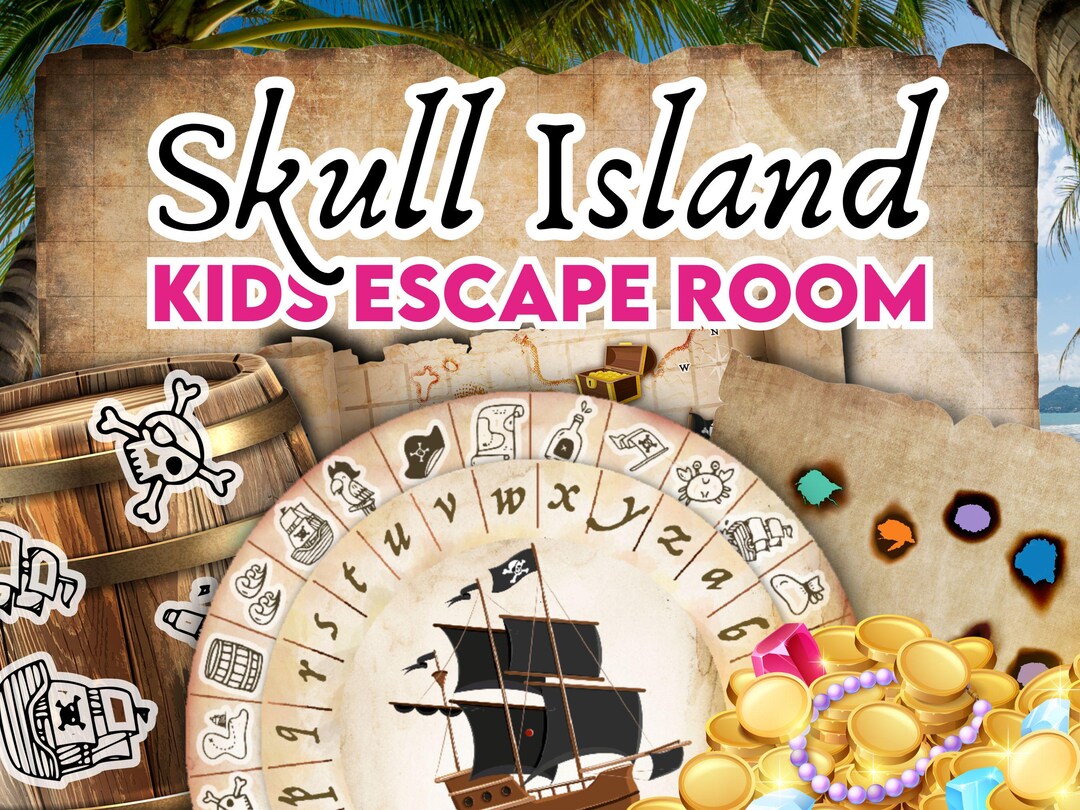 Printable Kids Escape Room. Pirate Escape Room KIT. Printable Pirate ...