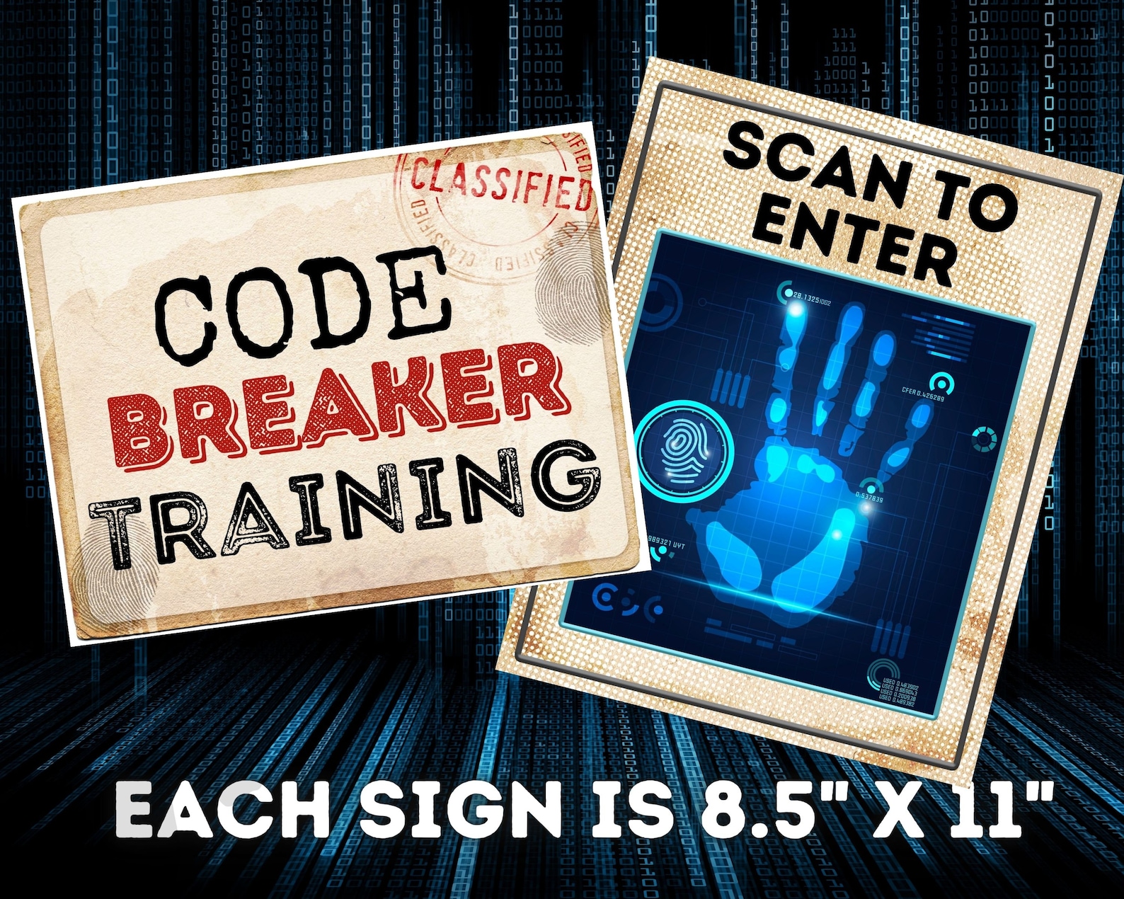 Spy Party Signs. Secret Agent Editable Party Signs. | Etsy UK