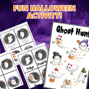Halloween Scavenger Hunt. Ghost Hunt Kids Party Activity. Search and ...