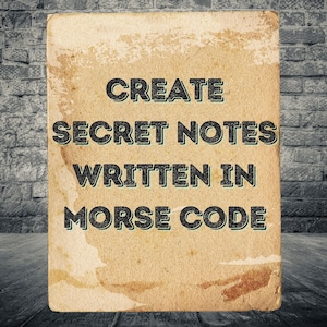 At Home Escape Room, Morse Code Prop Kit. Create Your Own Secret ...