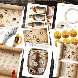 Printable Kids Escape Room. Pirate Escape Room KIT. Printable Pirate ...