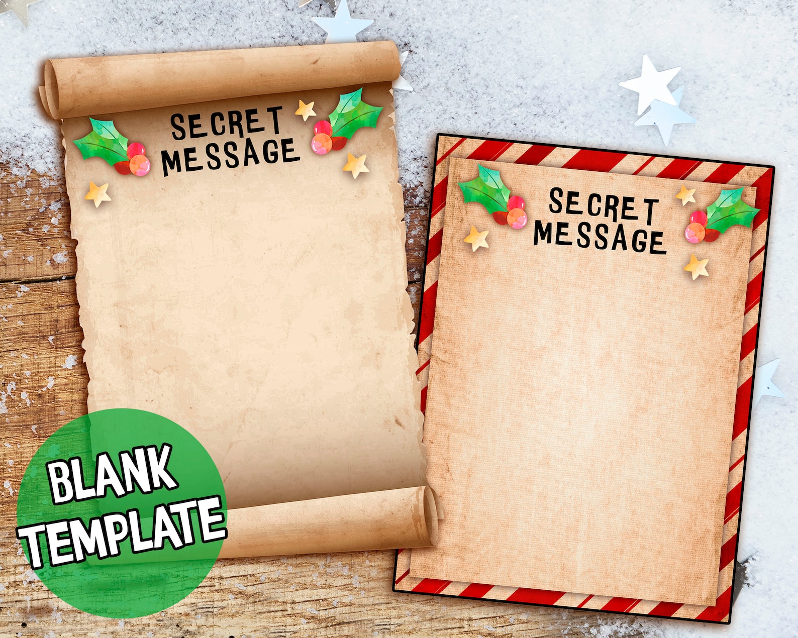 Secret Christmas Message. Cipher Wheel With Editable Message . Make ...