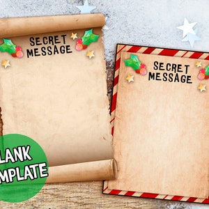 Secret Christmas Message. Cipher Wheel With Editable Message . Make ...