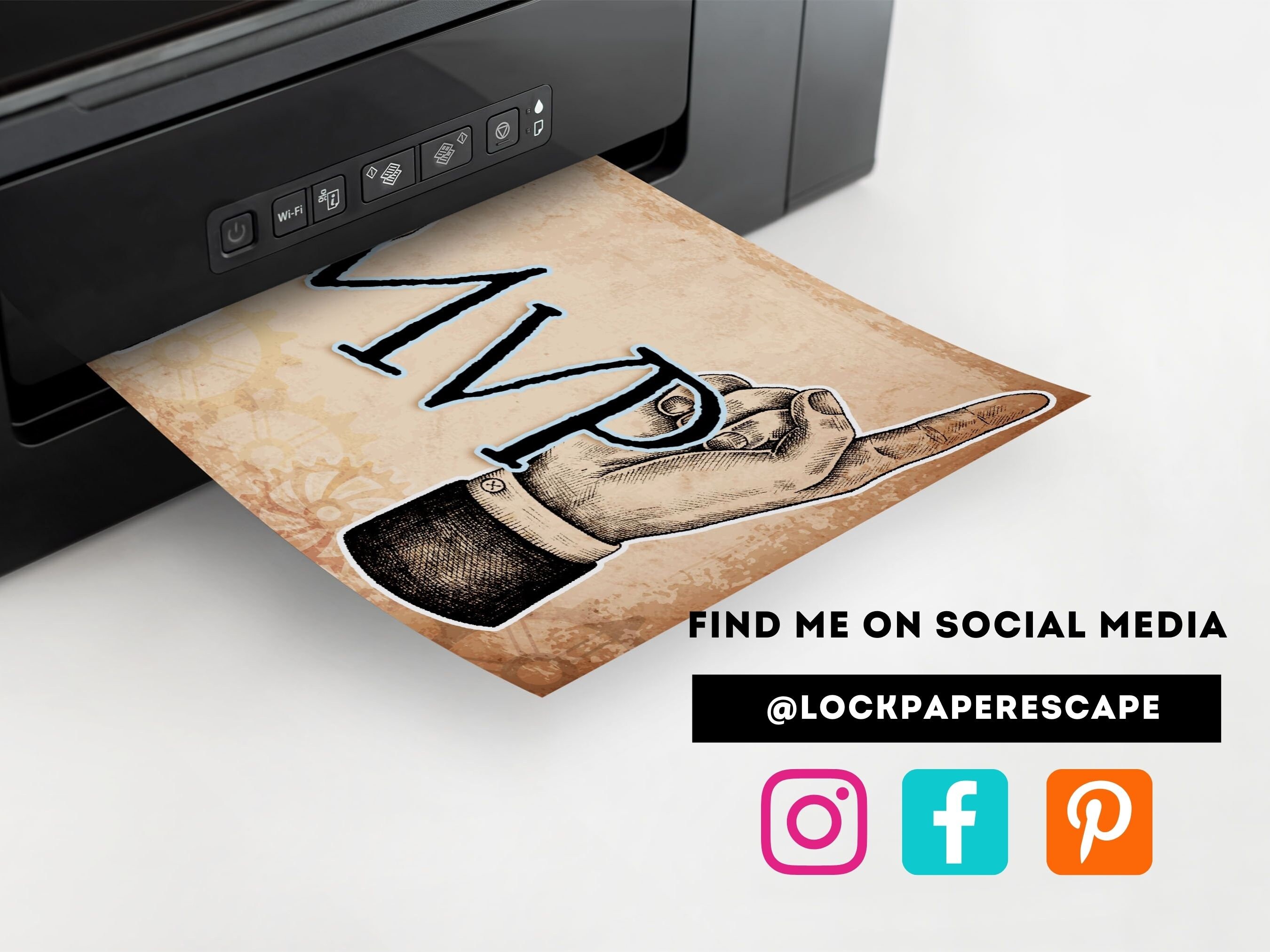 Escape Room Photo Prop Printable. Escape Room Signs Fun Photo Booth ...