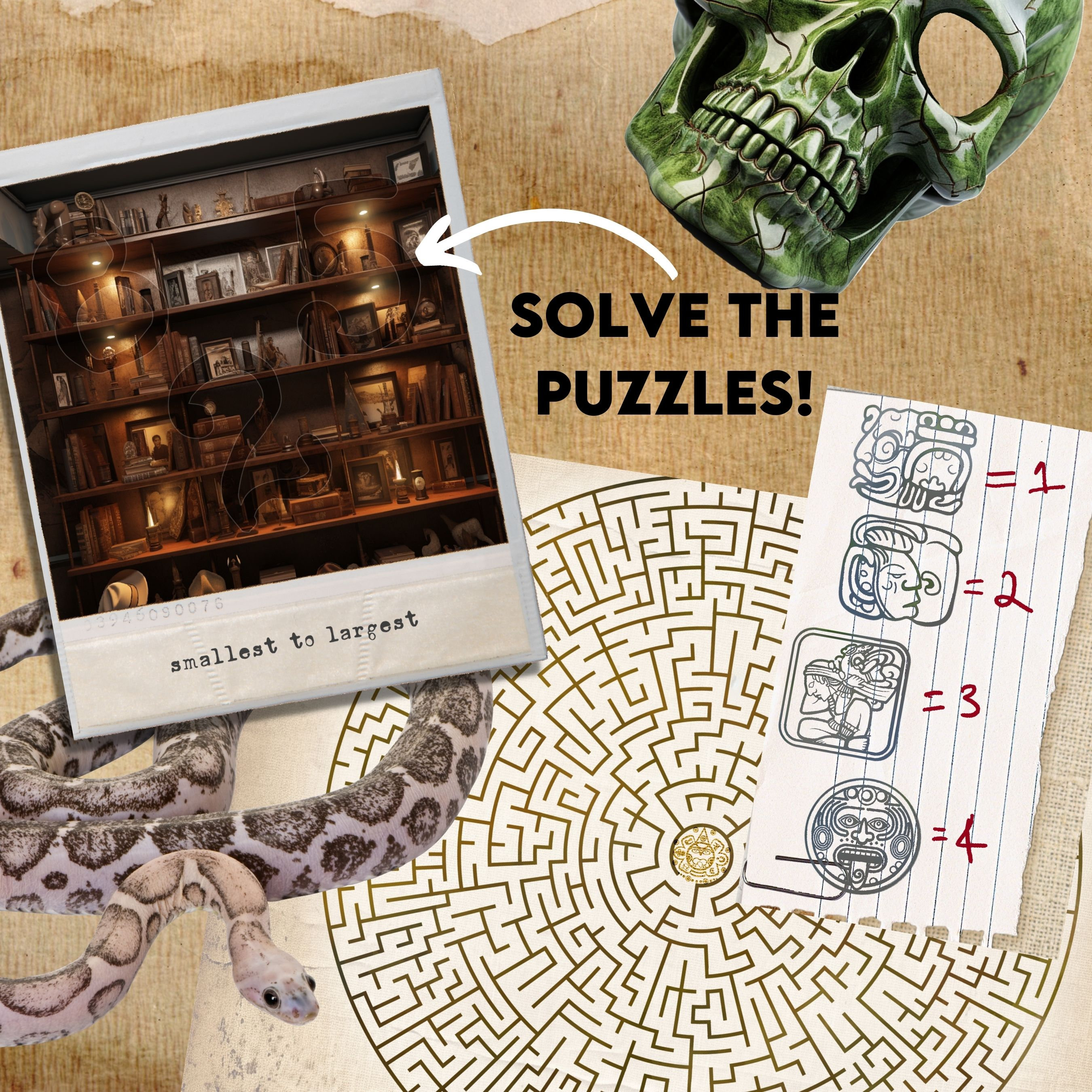 Escape Room Game. Adult Escape Room Kit. Real Escape Room at Home, a ...