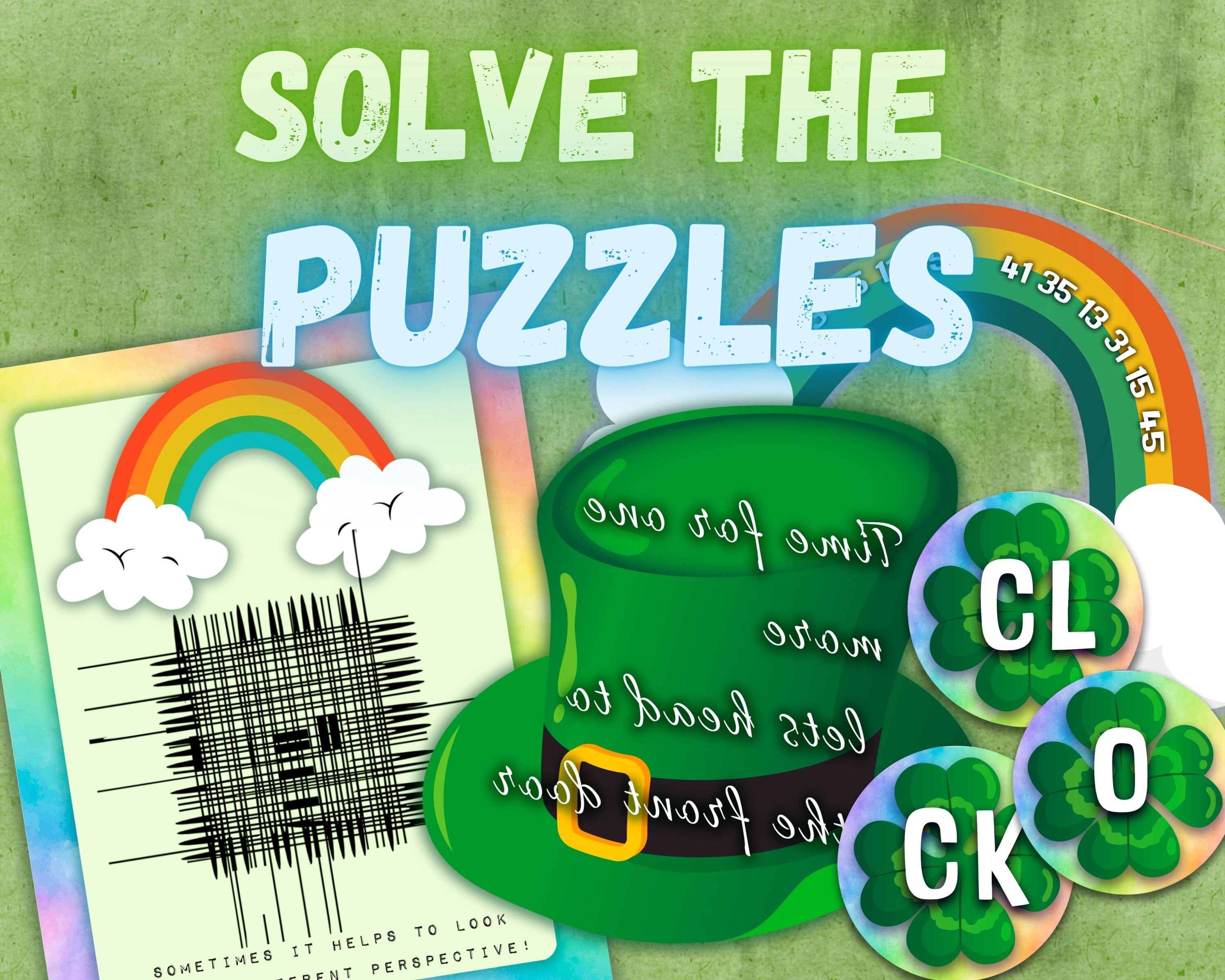 Leprechaun Treasure Hunt. St Patricks Day Scavenger Hunt Clues - Etsy UK