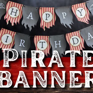 Pirate Decor, Pirate Party Banner. Printable Pirate Banner to Print at ...