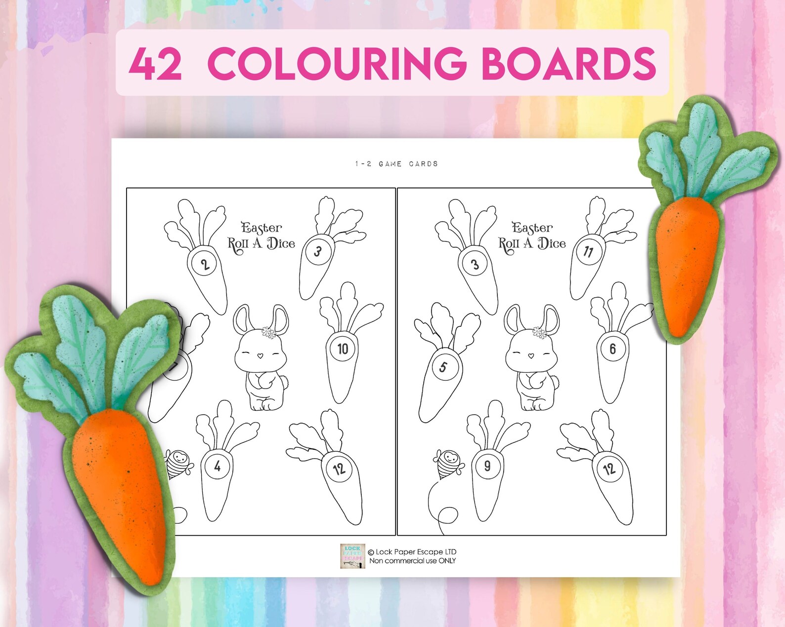 Easter Bingo Dice Game for Children. Roll a Dice Fun Maths - Etsy UK