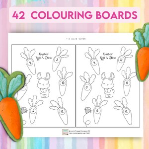 Easter Bingo Dice Game for Children. Roll a Dice Fun Maths Activity or ...