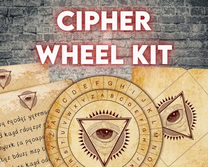 Cipher Wheel Printable for Kids, Spy Kit, Decoder Download, Spy Log ...