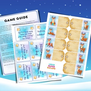 Kids Christmas Reindeer Scavenger Hunt Game (printable) - Etsy