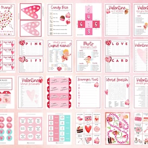 Valentine's Day Games Bundle: Family Fun (printable Download) - Etsy