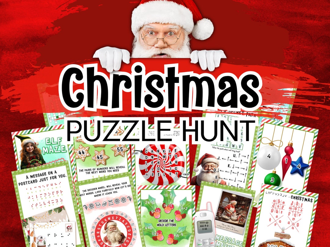 Christmas Treasure Hunt, Scavenger Hunt for Teens and Tweens. Solve the ...