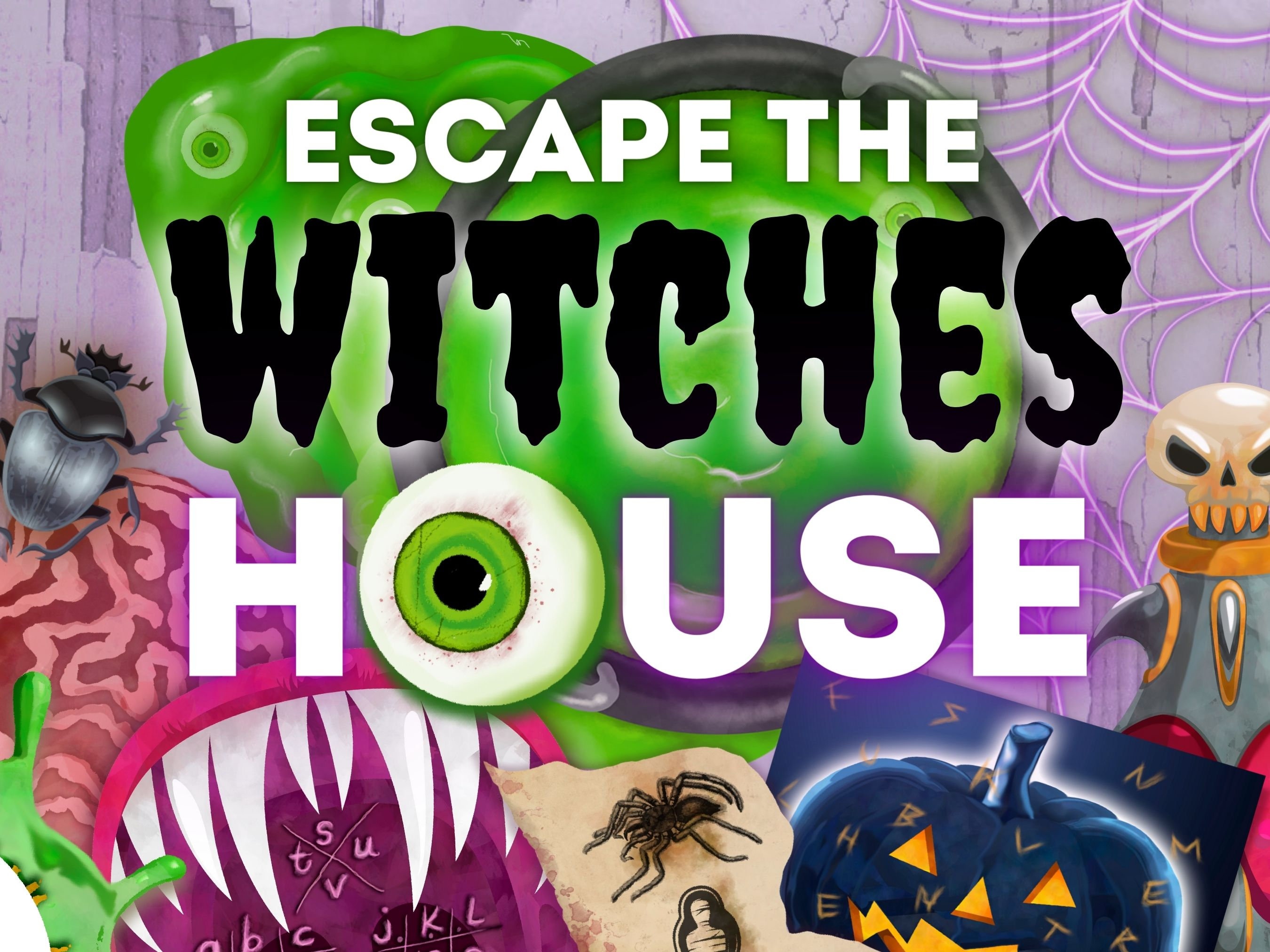Halloween Escape Room for Kids. Printable Halloween Party Game, Packed ...