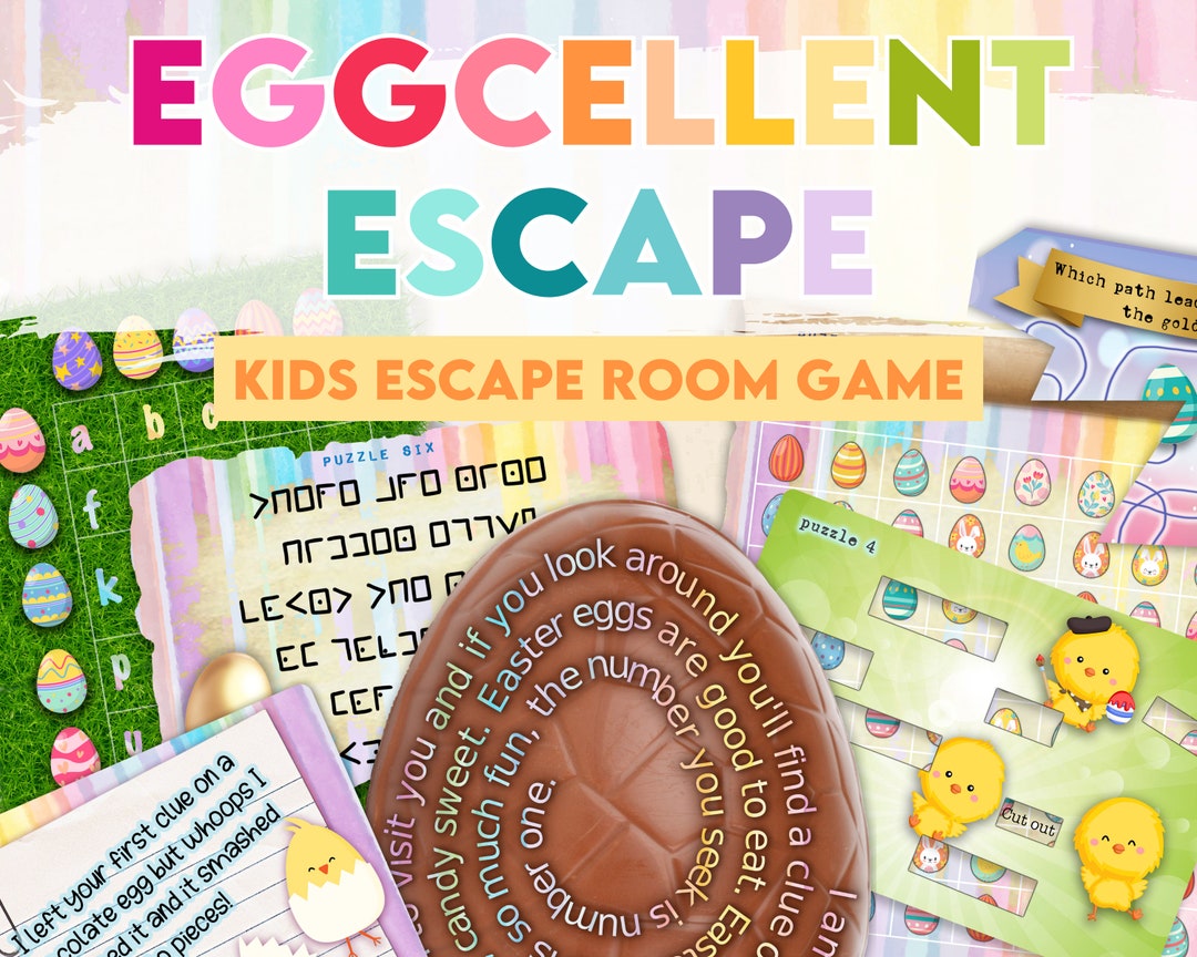 Escape Room Game for Kids. Easter Escape Game, Fun Printable Activity ...