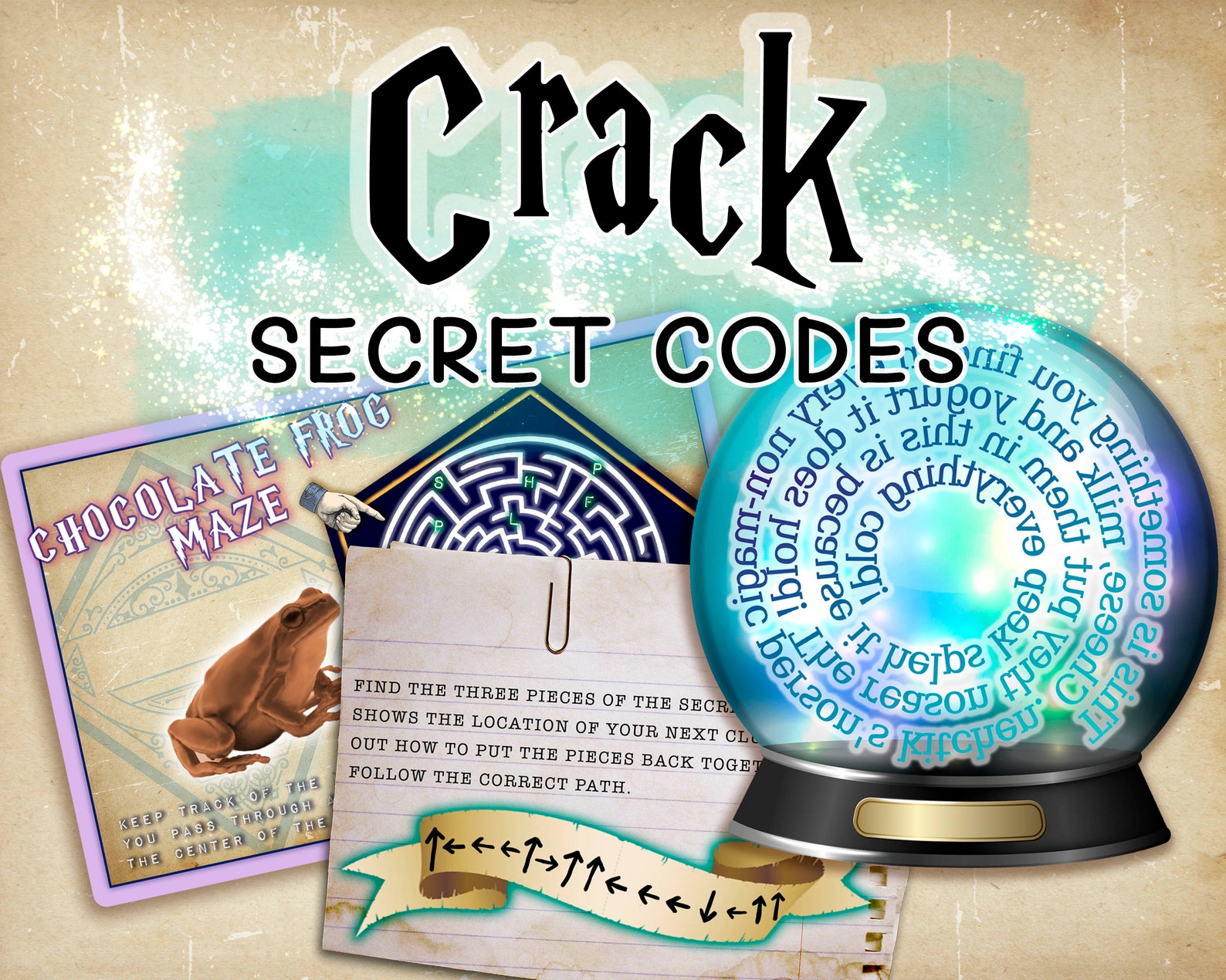 Wizard Escape Room Treasure Hunt. Escape Game Printable Puzzle - Etsy UK