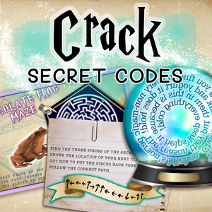 Wizard Escape Room Treasure Hunt. Escape Game Printable Puzzle Kit ...
