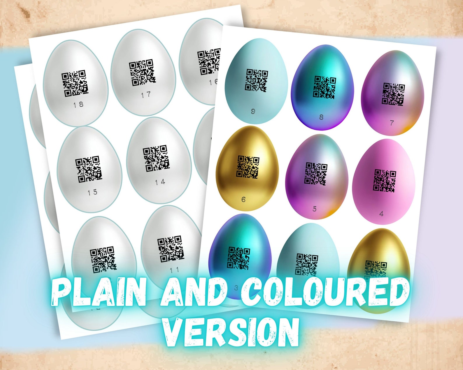 Easter Egg Hunt. Easter Scavenger Hunt QR Clues for a Fun - Etsy UK