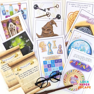 Wizard Escape Room Puzzle Hunt. Birthday Treasure Hunt for Teens. Fun ...