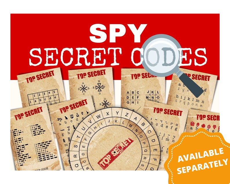Spy Birthday Party ID Badge: Editable Secret Agent Photo (instant ...