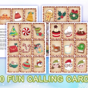 Christmas Bingo. 30 Printable Bingo Cards And - Etsy