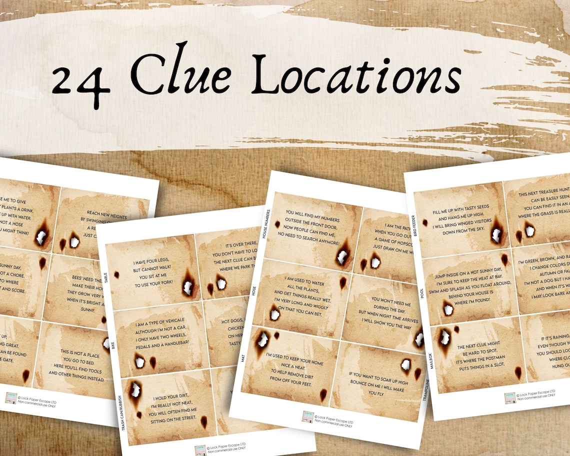 Outside Scavenger Hunt, Treasure Hunt Game Ideal for Teens and Tweens ...