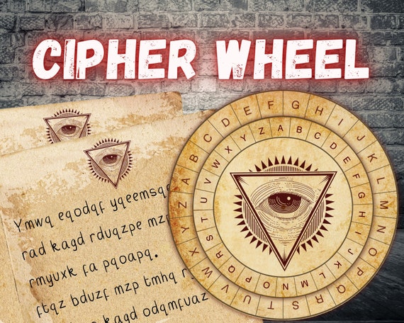 Cipher wheel printable, escape room prop. Fun secret code activity for ...