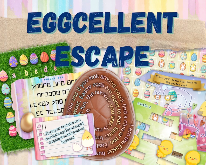 Escape Room Game for Kids. Easter Escape Game Fun Printable - Etsy