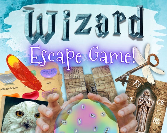 Wizard Escape Room Game. Wizard School Themed DIY Printable - Etsy