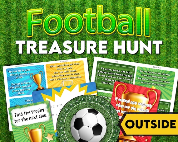 Football Birthday Treasure Hunt. Outside Scavenger Hunt Birthday ...