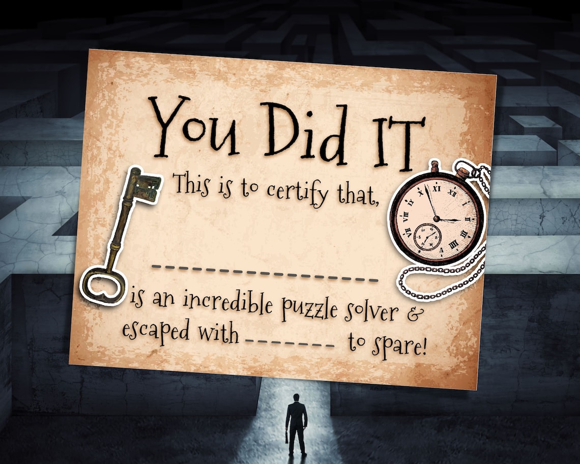 Escape Room Photo Prop Printable. Escape Room Signs Fun Photo - Etsy