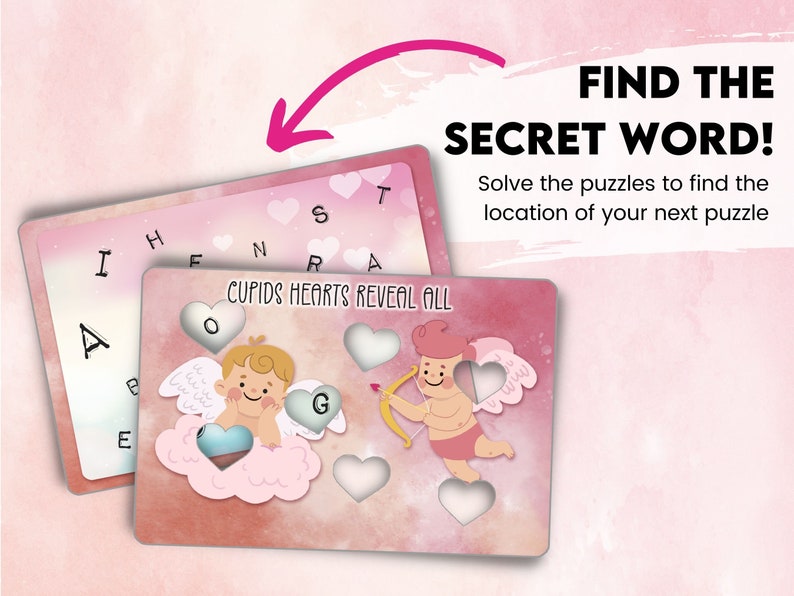 Kids Valentine's Day Escape Room: Cupid's Quest Printable Game (PDF) - Etsy