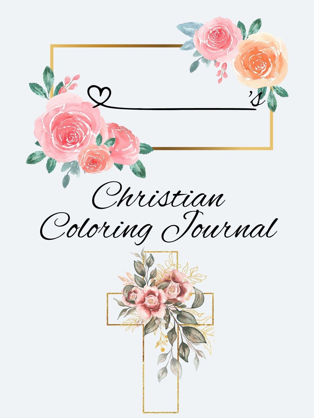 Christian Coloring Journal - Etsy