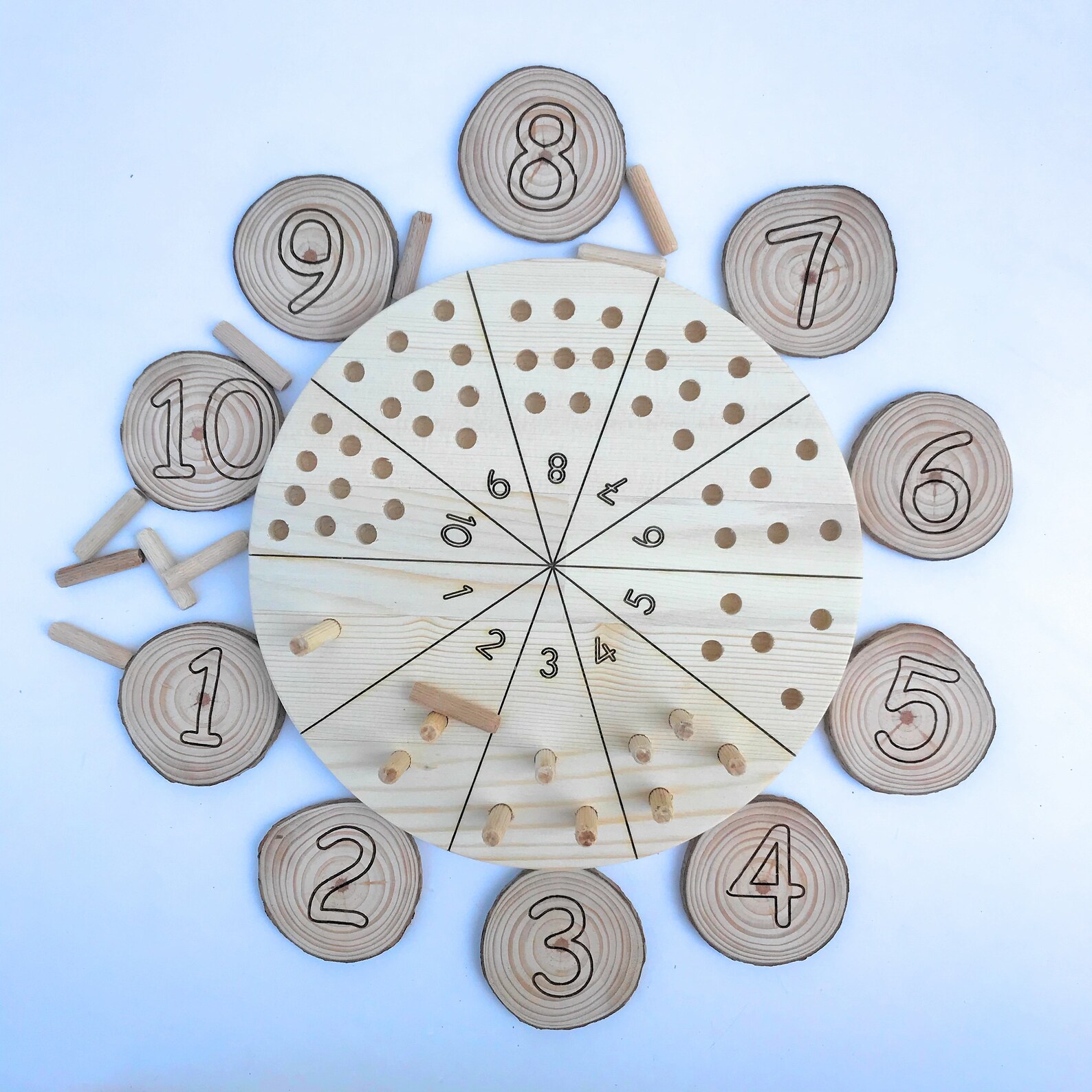 Number Counting Board Montessori Counting Board Ten Board - Etsy Australia