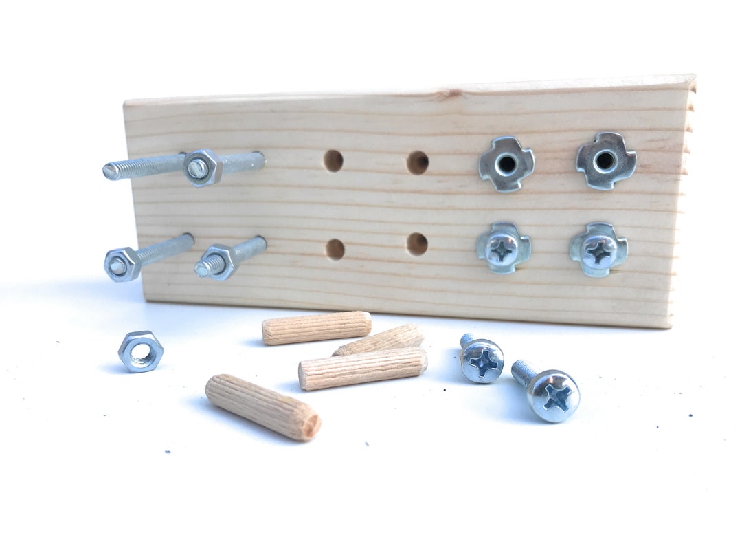 Montessori Screw Board / Toy Screw Board / Life Skills / Educational ...