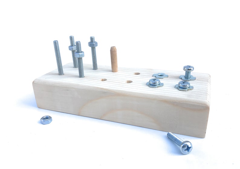 Montessori Screw Board / Toy Screw Board / Life Skills / - Etsy