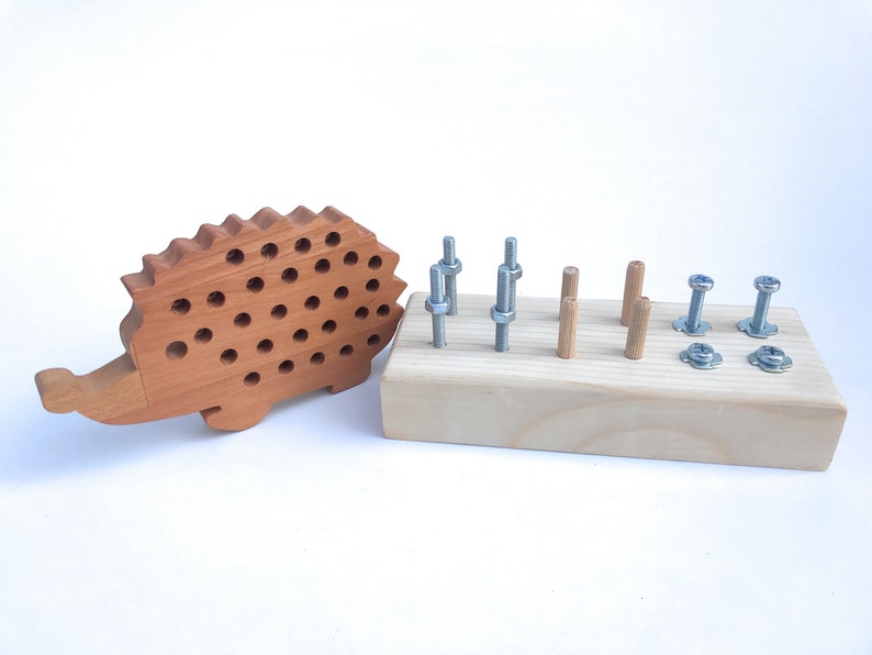 Montessori Screw Board / Toy Screw Board / Life Skills / - Etsy