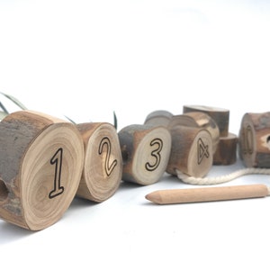 Wooden Lacing Toy Number Lacing Toy Montessori Math - Etsy