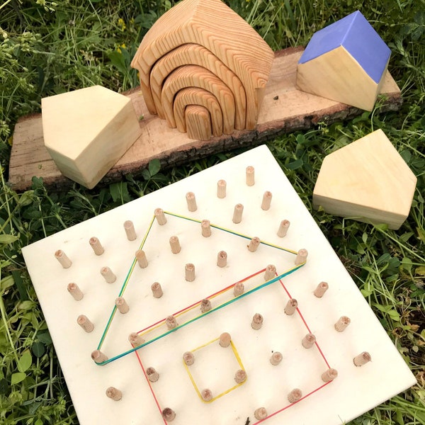 Wood Geoboard - Etsy
