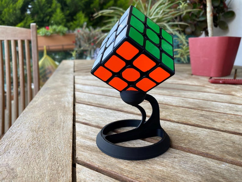 Rubik's Cube Stand – 3D Printed PLA Display Holder for Puzzle Cubes ...