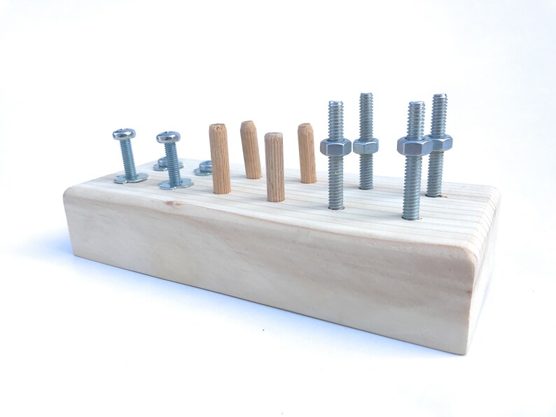 Montessori Screw Board / Toy Screw Board / Life Skills / - Etsy