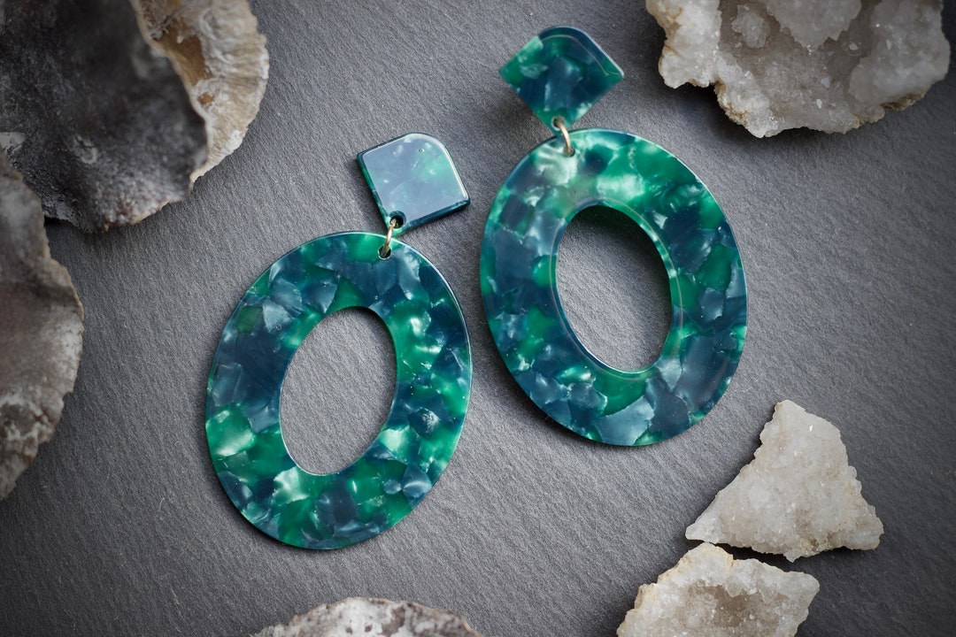 Geometric Green Plugs - Etsy