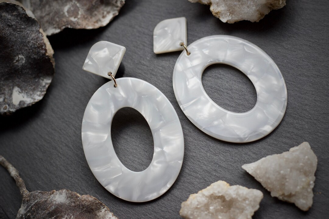 Geometric White Plugs - Etsy